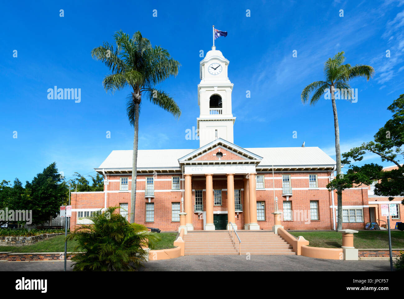 City Hall, built in 1908, Kent Street, Maryborough, Queensland, QLD ...