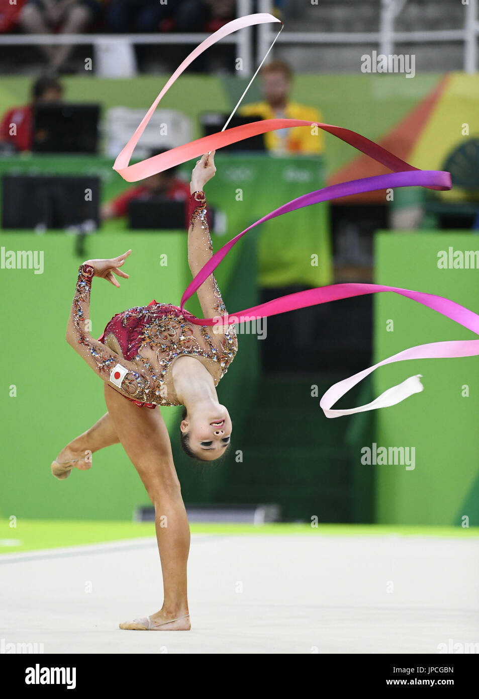 Japan S Kaho Minagawa Performs During The Rhythmic Gymnastics Photo