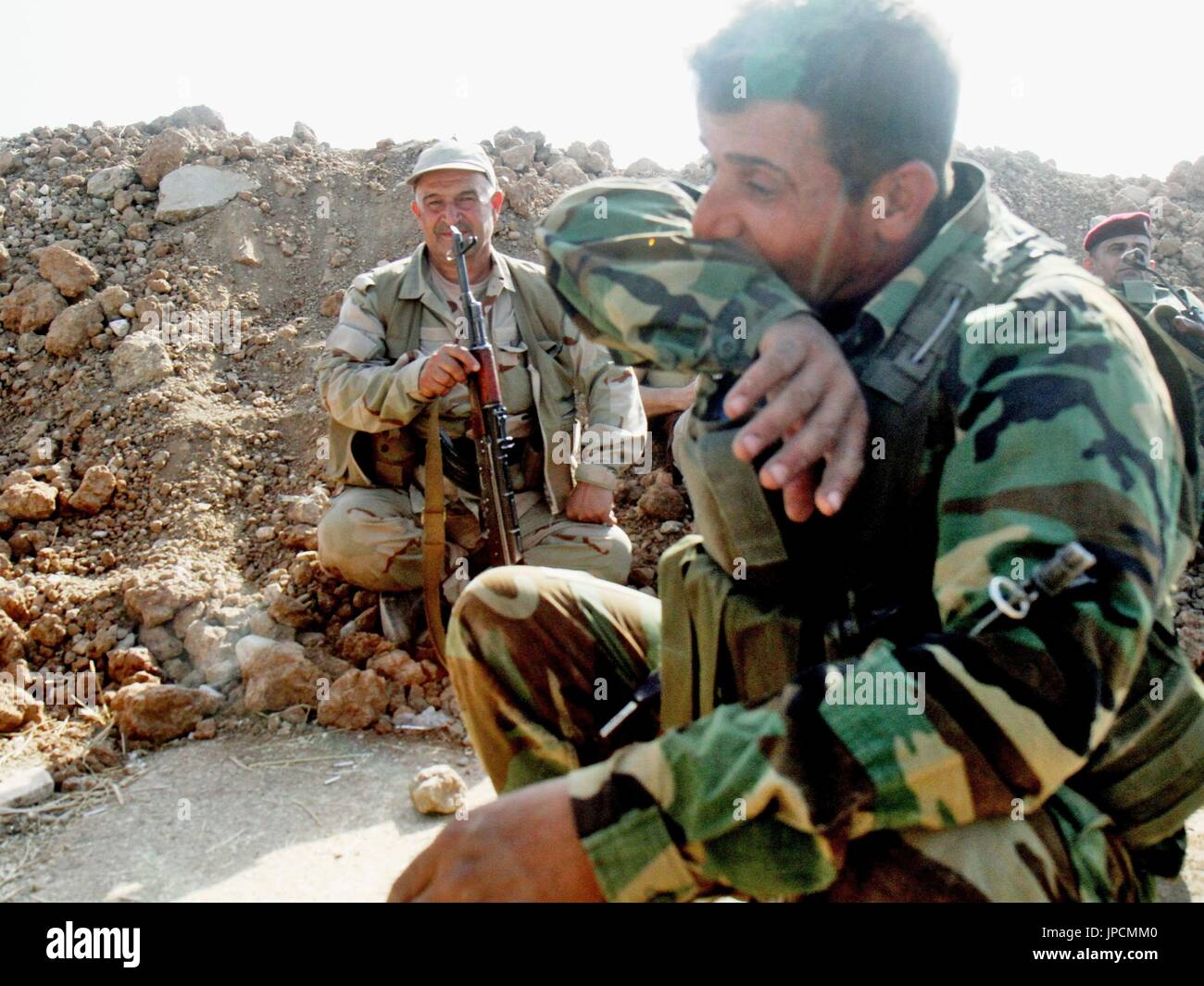 Peshmerga fighters from Iraq's Kurdistan autonomous region are deployed ...