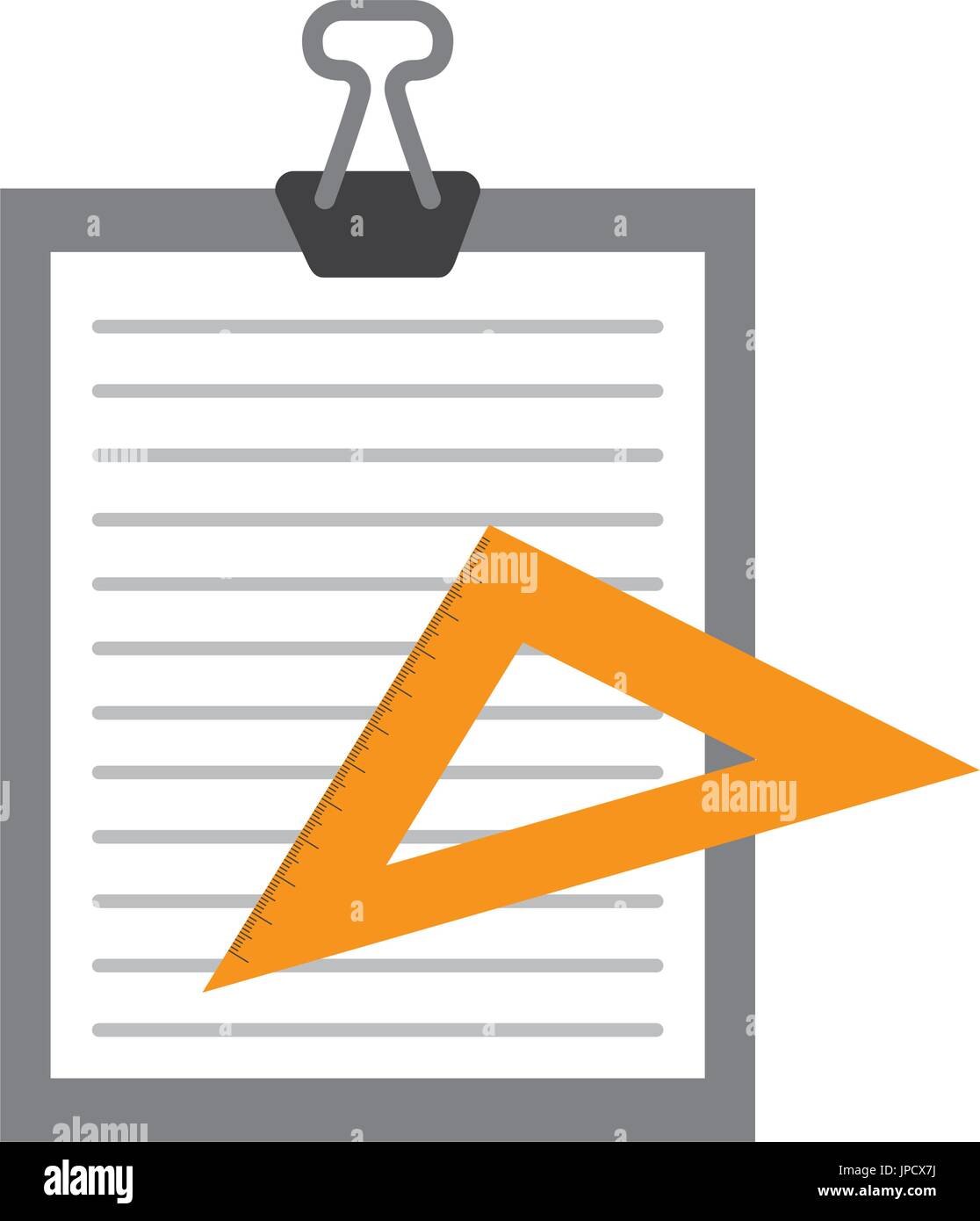 clipboard paper with rule Stock Vector Image & Art - Alamy