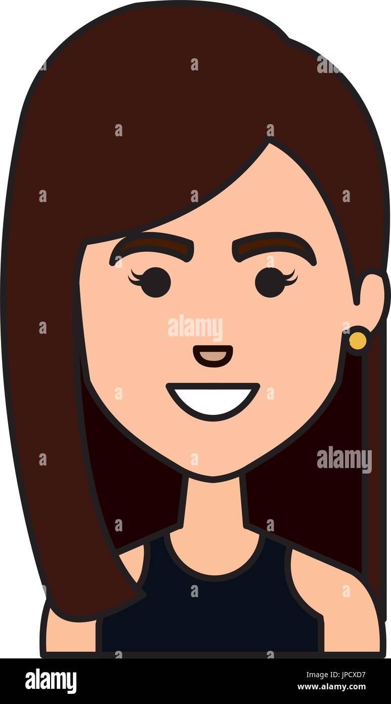 beautiful woman avatar character vector illustration design Stock ...