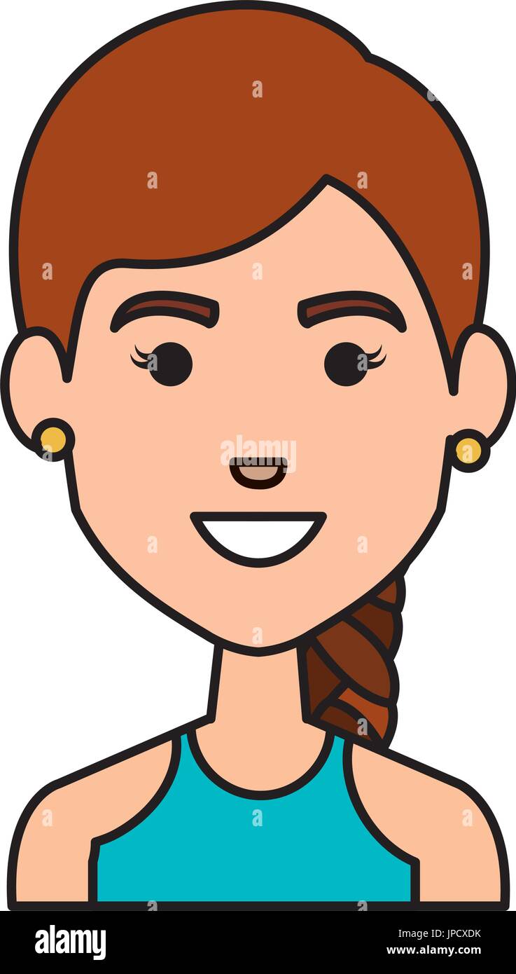 beautiful woman avatar character vector illustration design Stock ...
