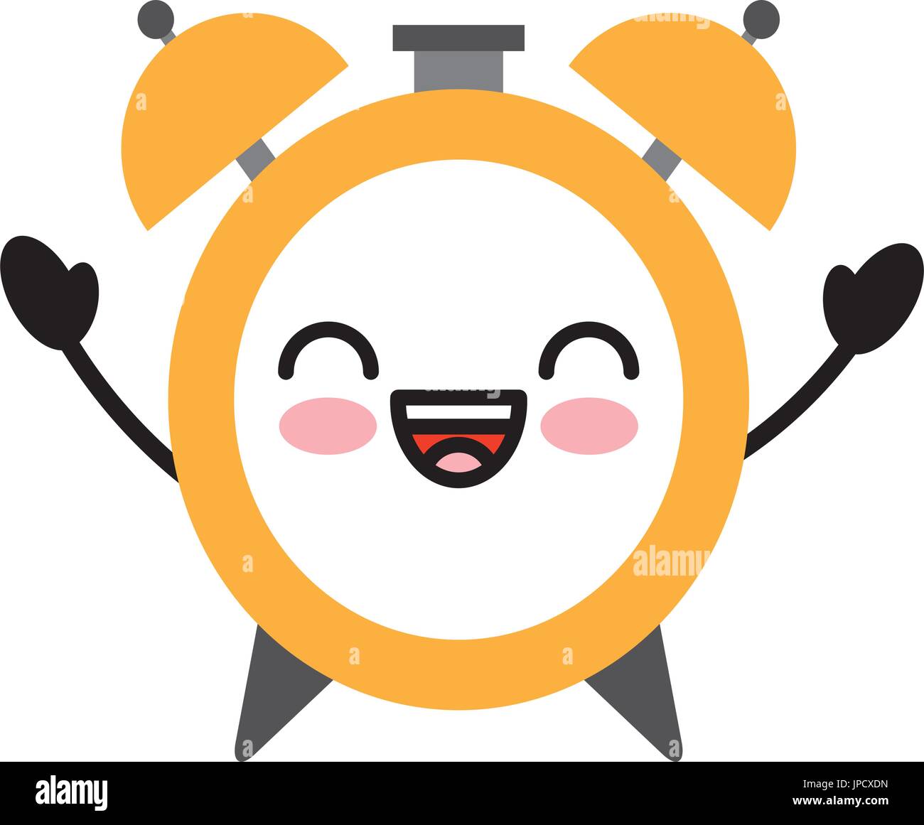 alarm clock kawaii character Stock Vector Image & Art - Alamy
