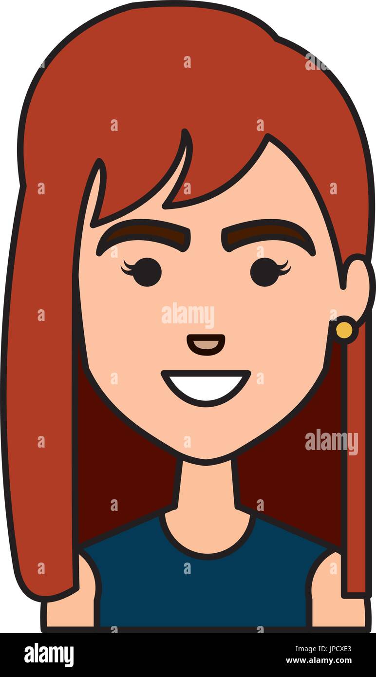 beautiful woman avatar character vector illustration design Stock ...