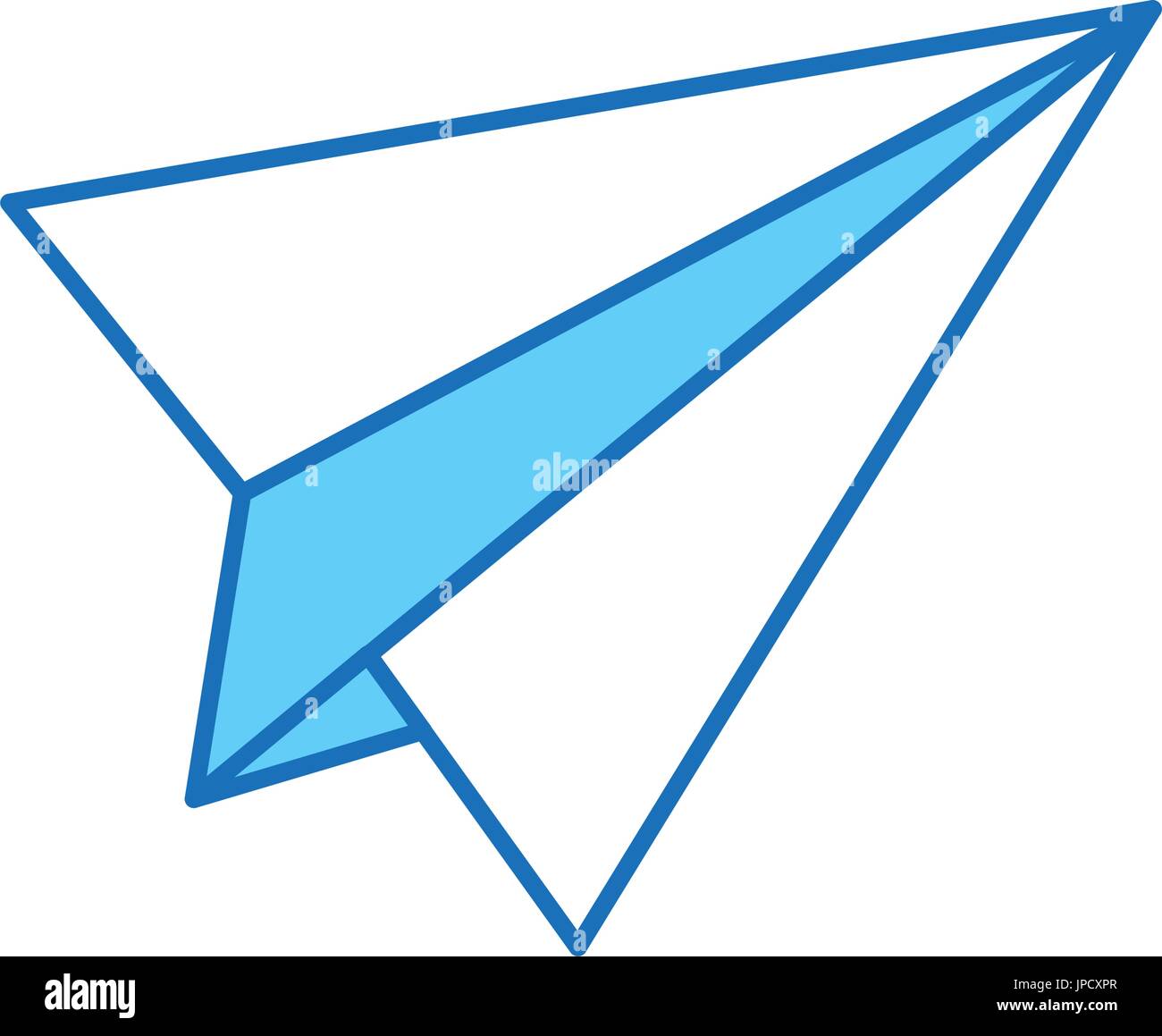 paper airplane isolated icon Stock Vector Image & Art - Alamy