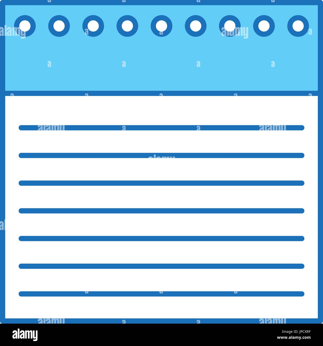 notebook sheet isolated icon Stock Vector Image & Art - Alamy