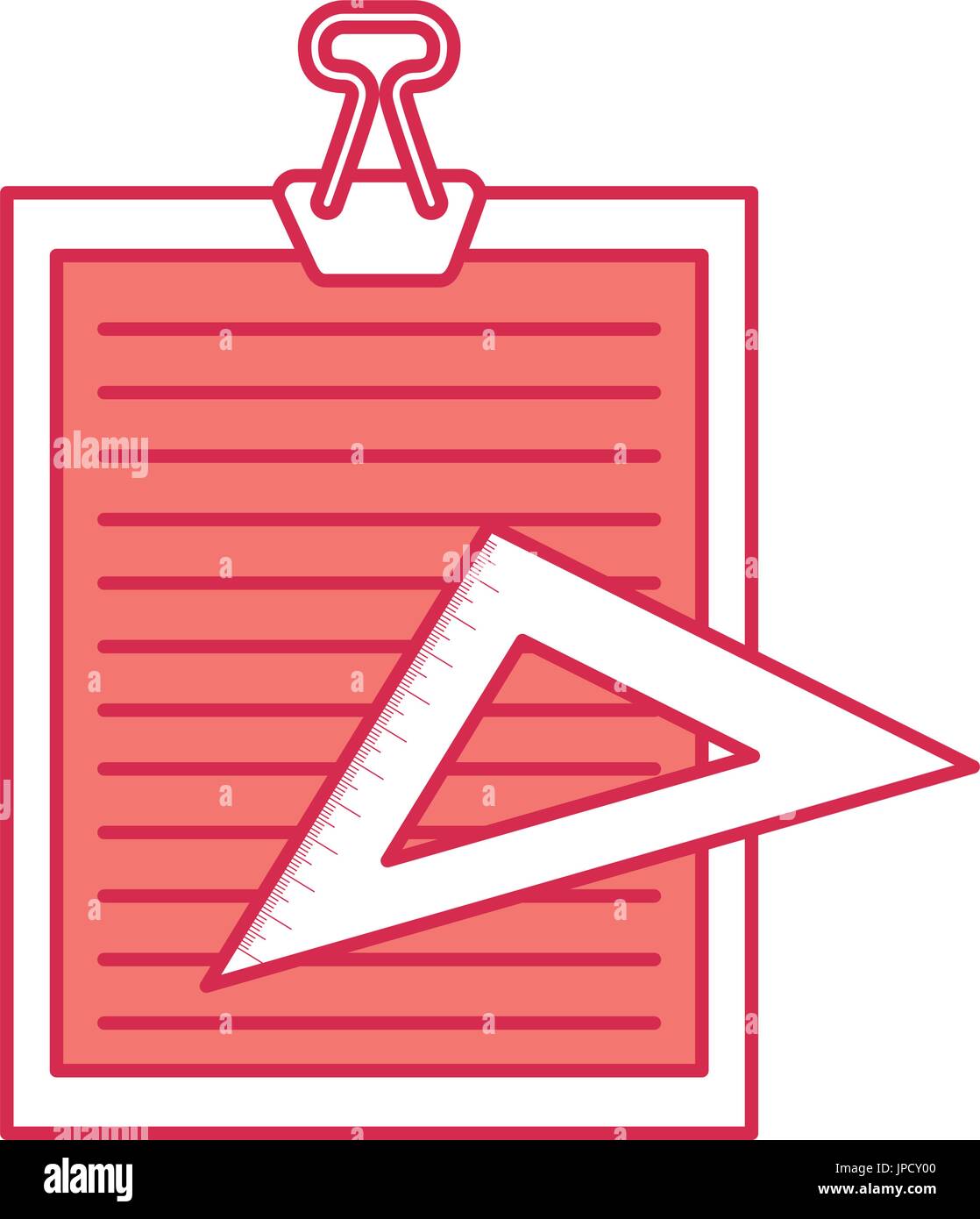 clipboard paper with rule Stock Vector Image & Art - Alamy