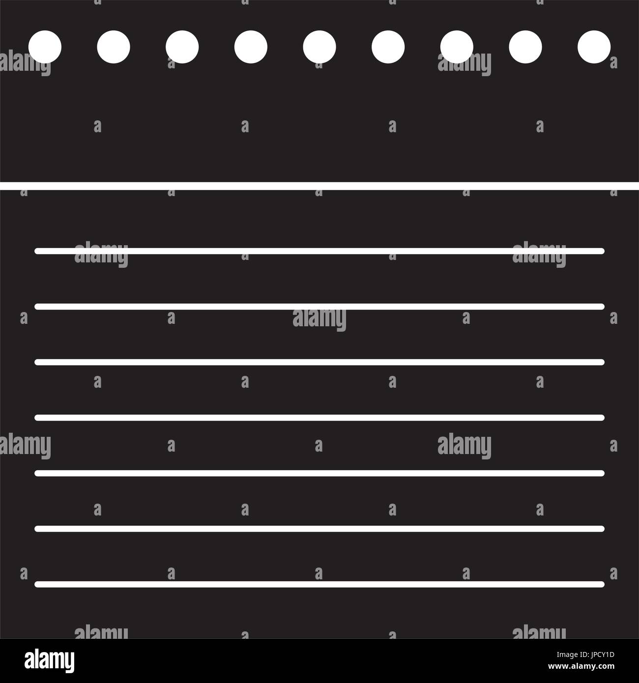 notebook sheet isolated icon Stock Vector Image & Art - Alamy