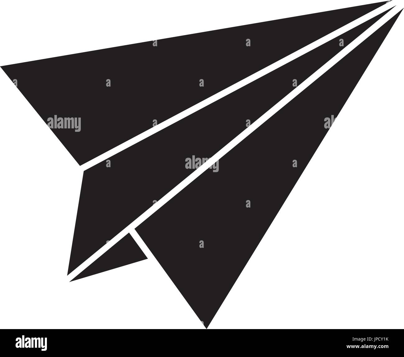 paper airplane isolated icon Stock Vector Image & Art - Alamy