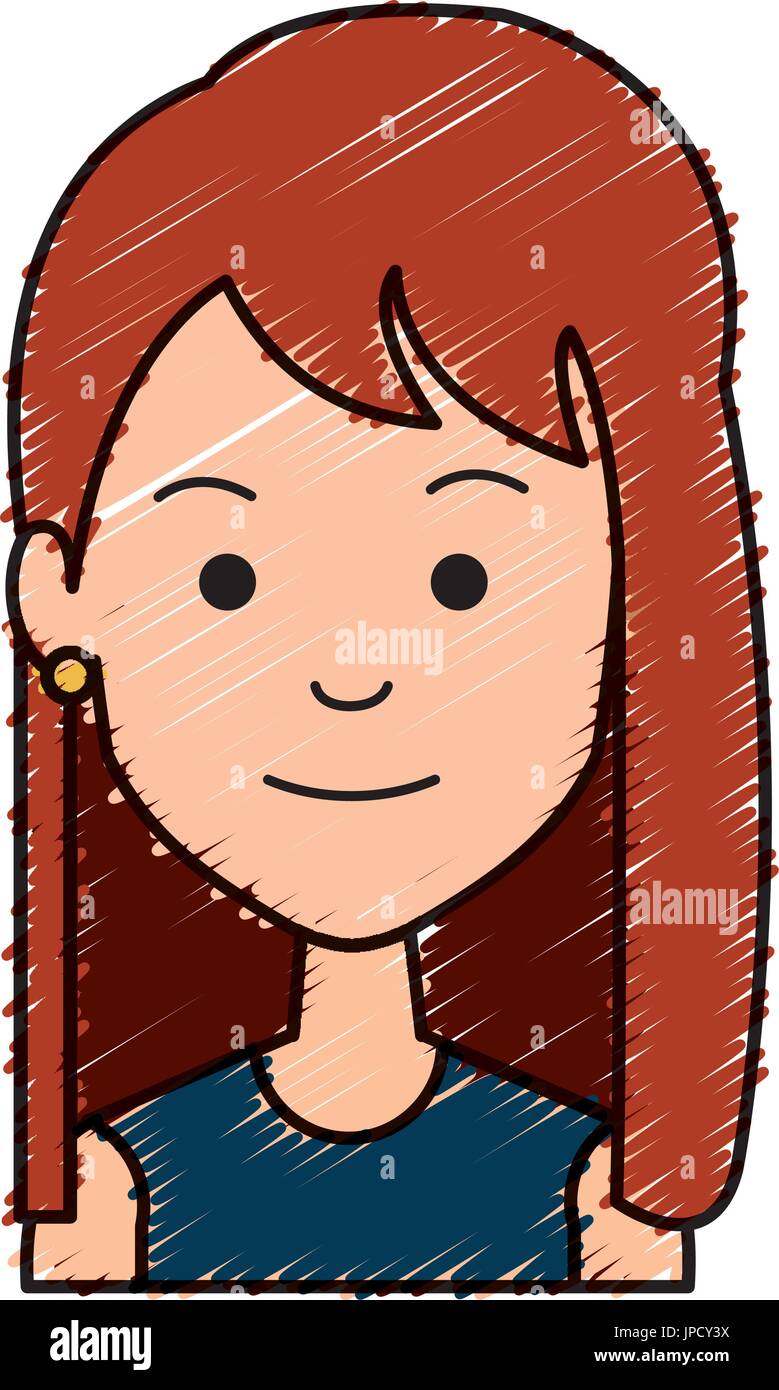 beautiful woman avatar character vector illustration design Stock ...