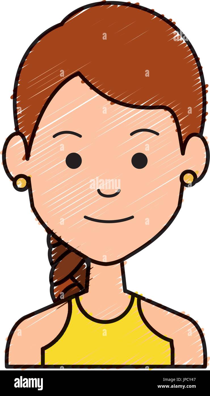 beautiful woman avatar character vector illustration design Stock ...