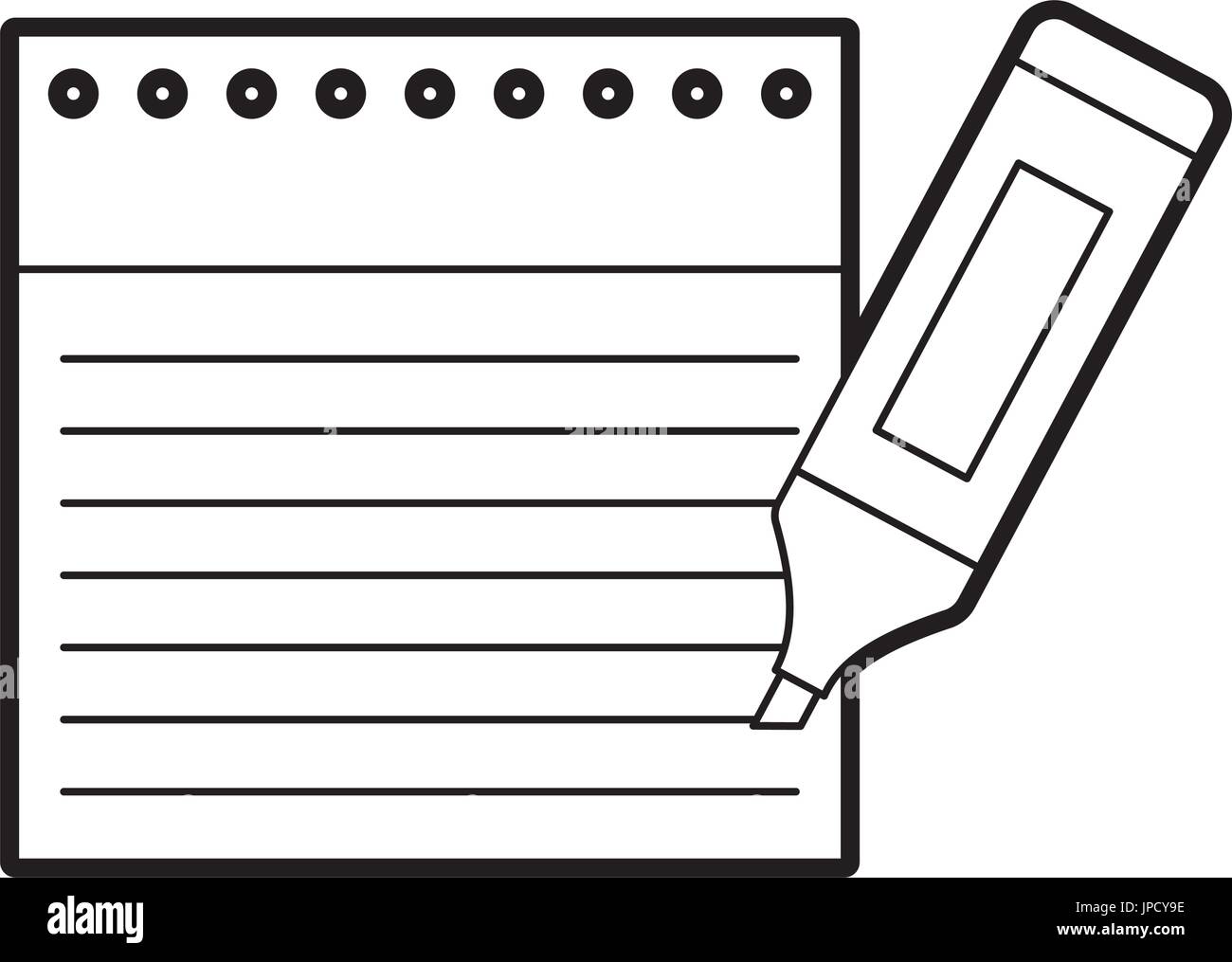 Highlighter marker textbook hi-res stock photography and images - Alamy