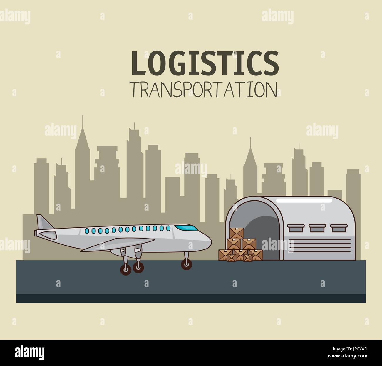 freight transportation and delivery logistic infographic vector ...