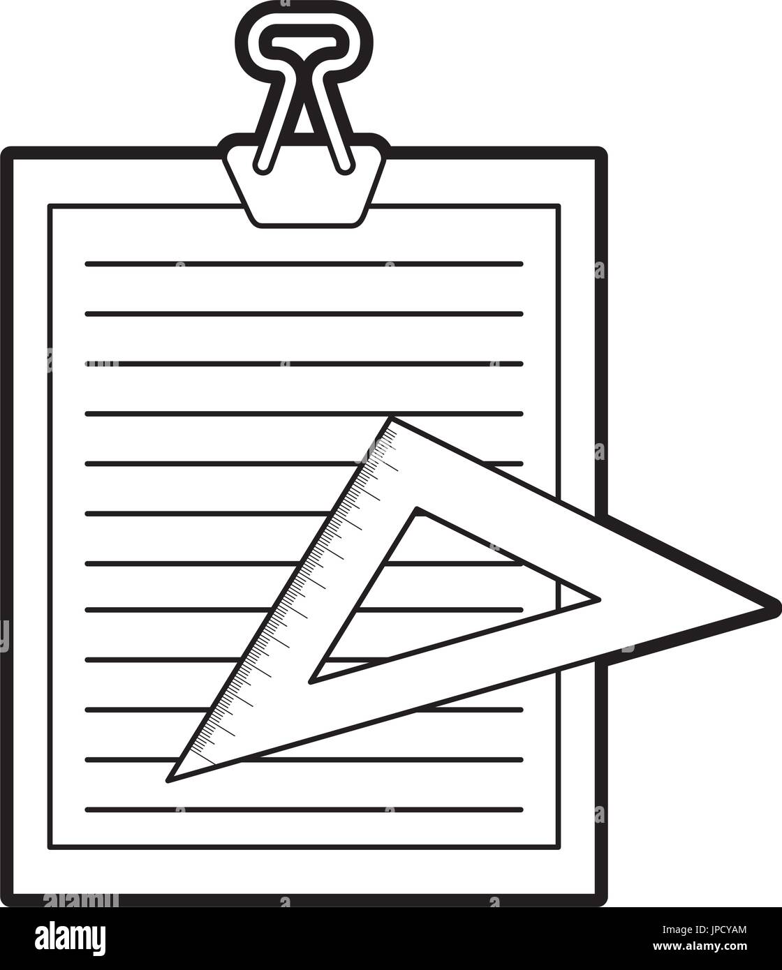 clipboard paper with rule Stock Vector Image & Art - Alamy