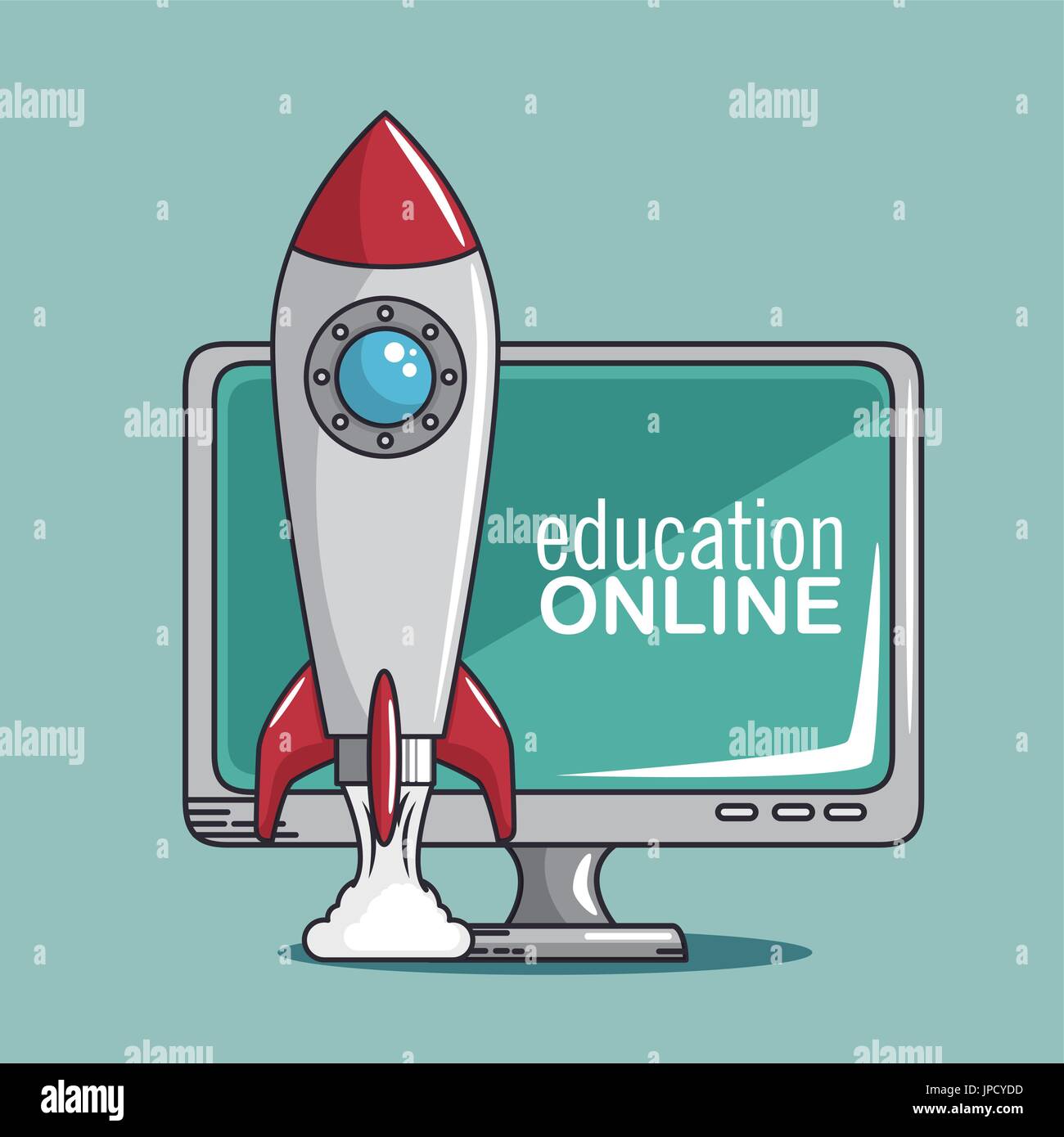 online education and e-learning concept infographic vector illustration ...