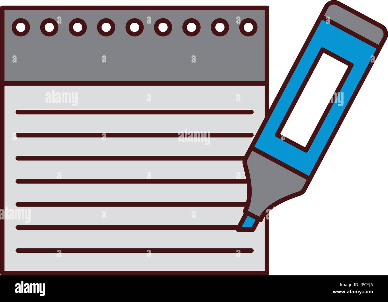 Highlighter marker textbook hi-res stock photography and images - Alamy