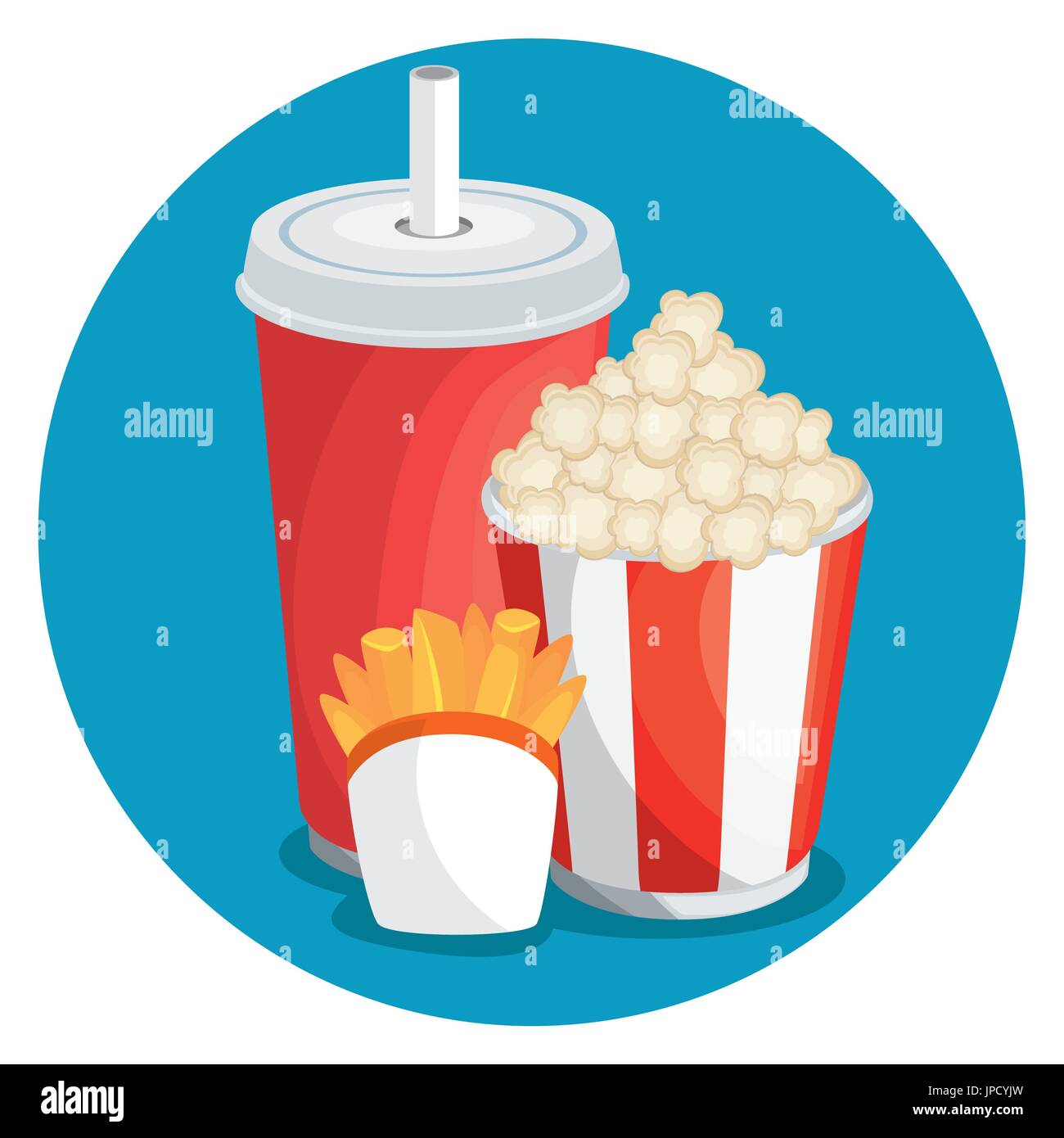 colorful fast food vector illustration graphic design Stock Vector ...