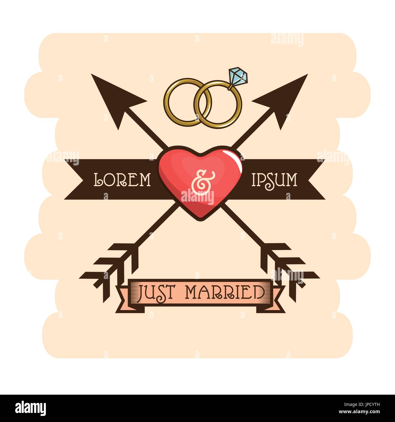 wedding logo design vector illustration graphic icon Stock Vector Image ...