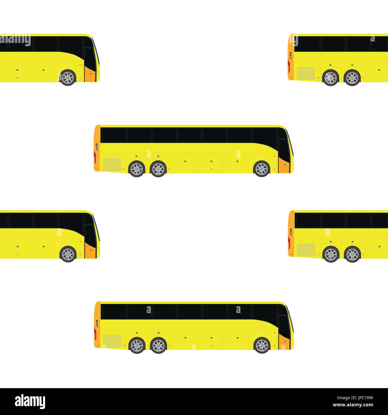 Vector illustration transport seamless pattern, background with yellow ...