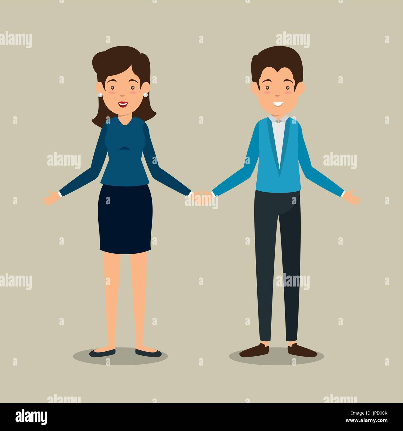 interactive business people communication vector illustration graphic ...