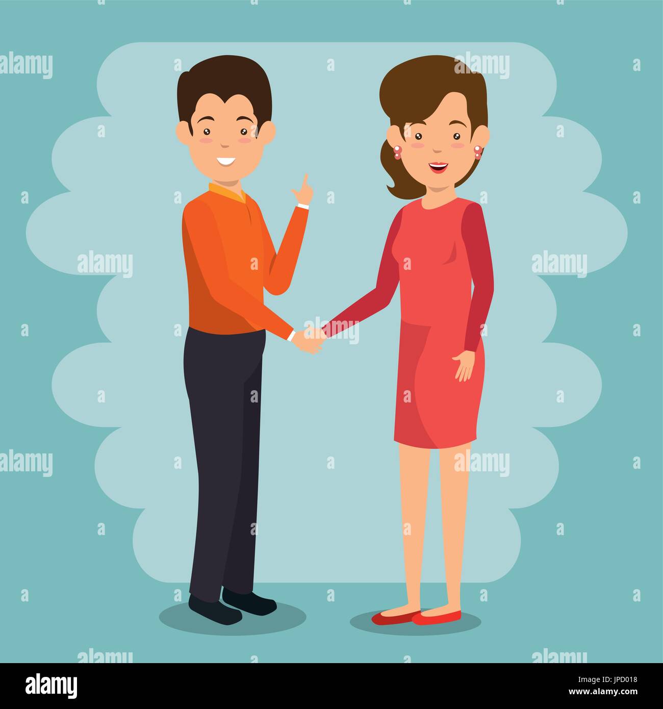 interactive business people communication vector illustration graphic ...