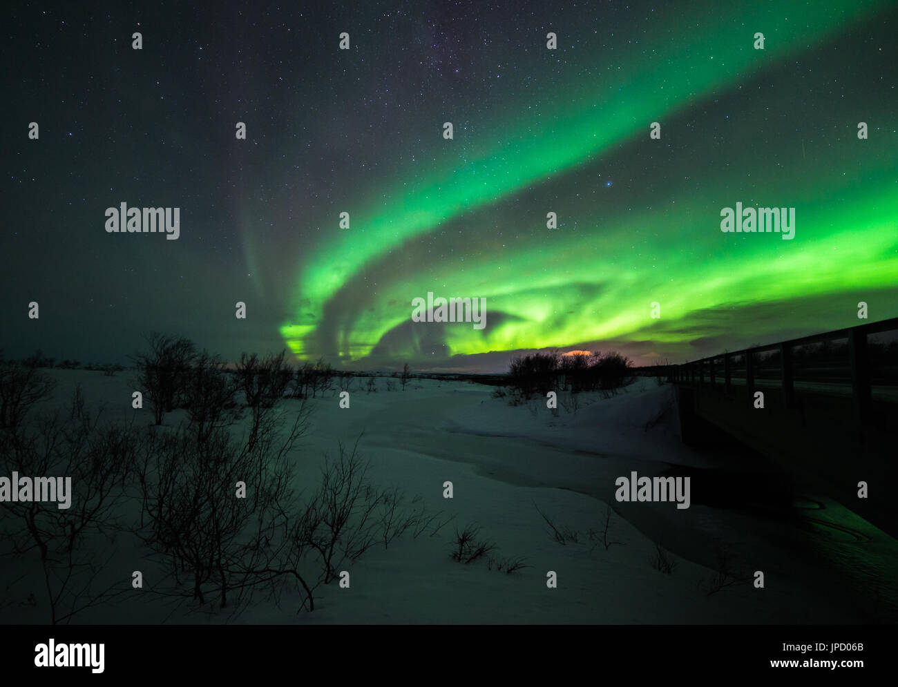 northern lights aurora borealis arctic finnmark norway Stock Photo - Alamy