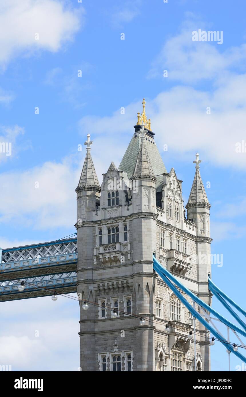 Detail of Tower Bridge London Stock Photo - Alamy
