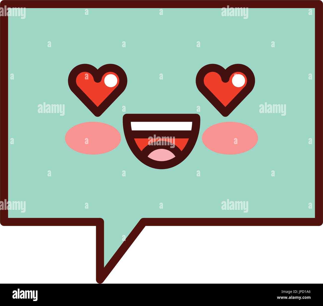 speech bubble kawaii character Stock Vector Image & Art - Alamy