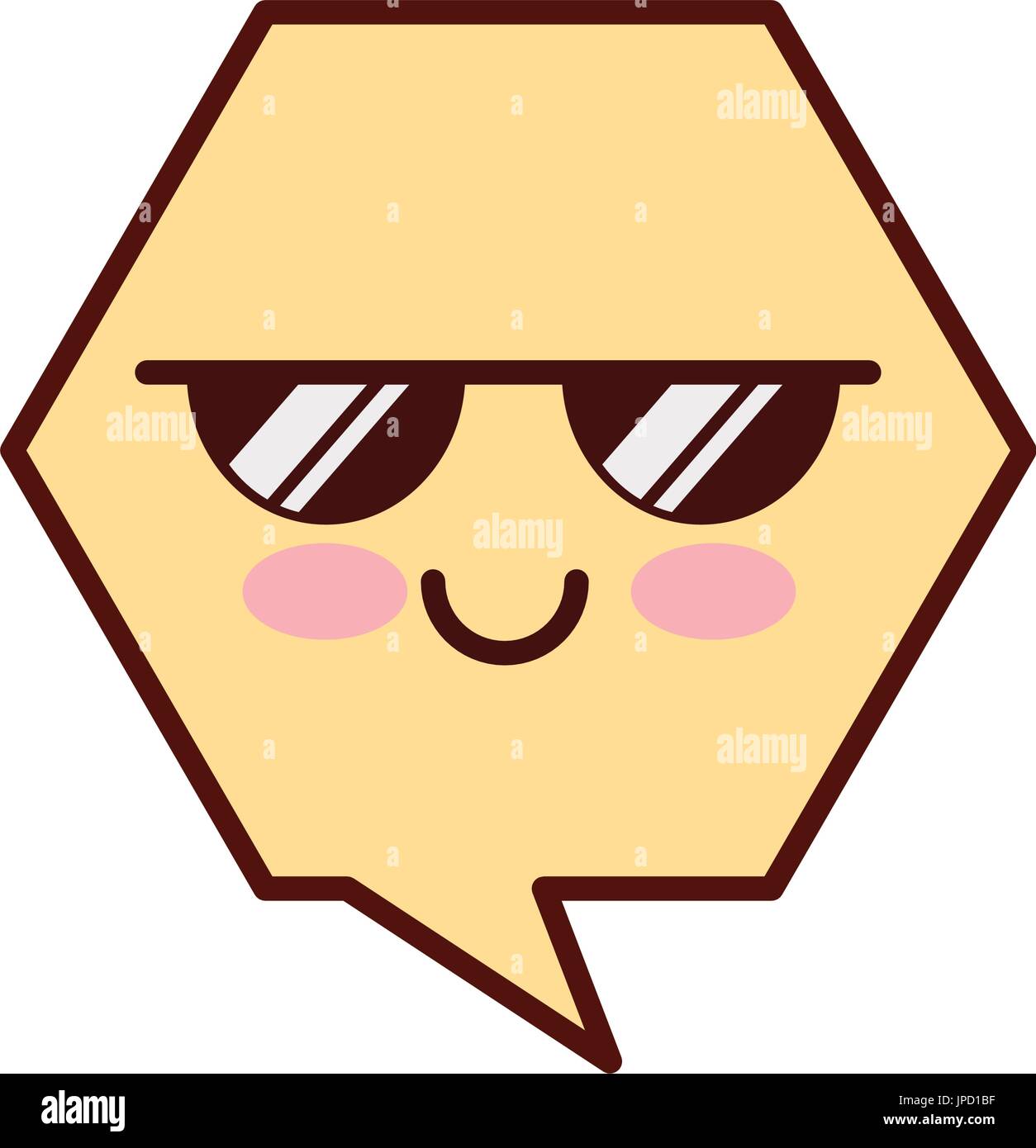 speech bubble kawaii character Stock Vector Image & Art - Alamy