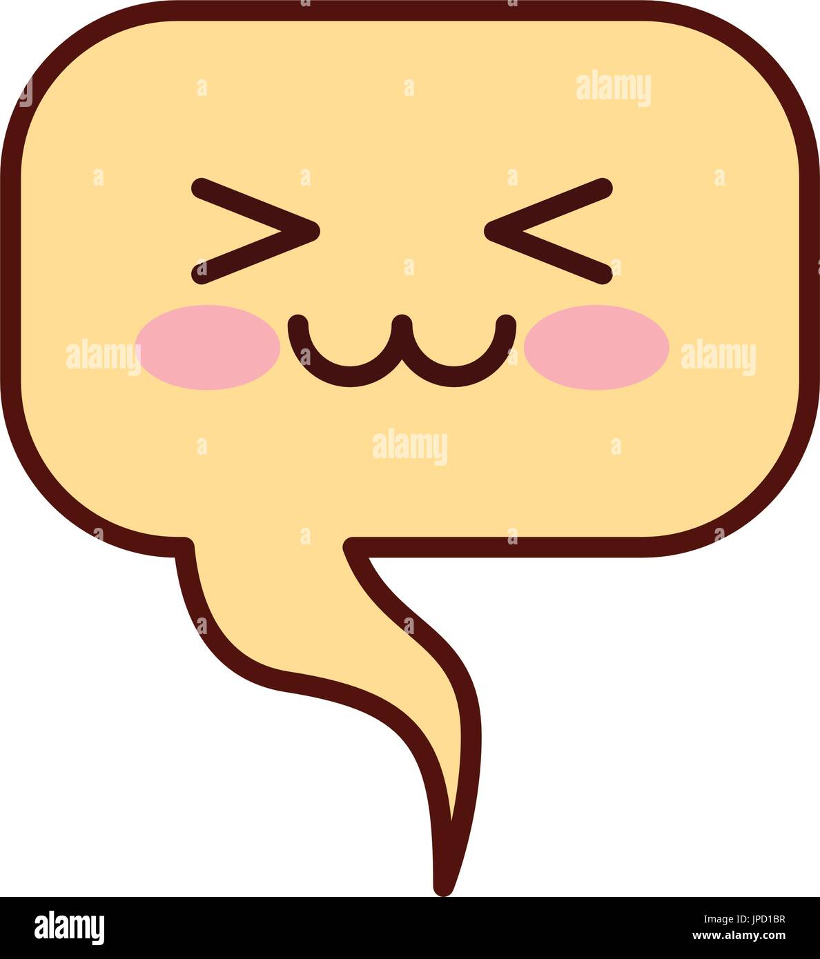 speech bubble kawaii character Stock Vector Image & Art - Alamy