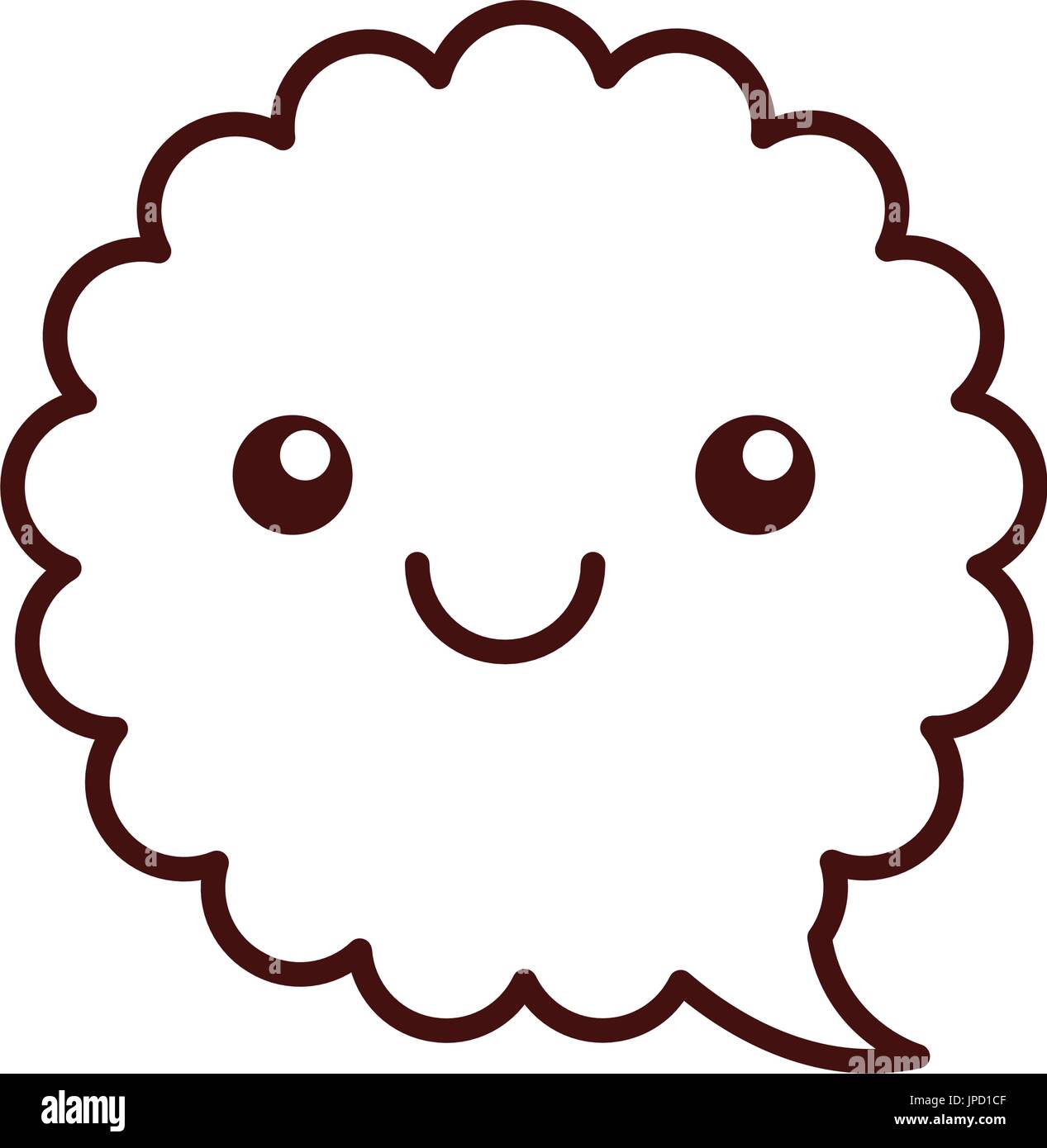 speech bubble kawaii character Stock Vector Image & Art - Alamy