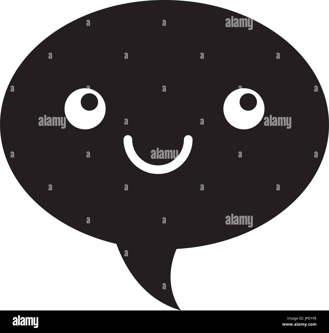 speech bubble kawaii character Stock Vector Image & Art - Alamy