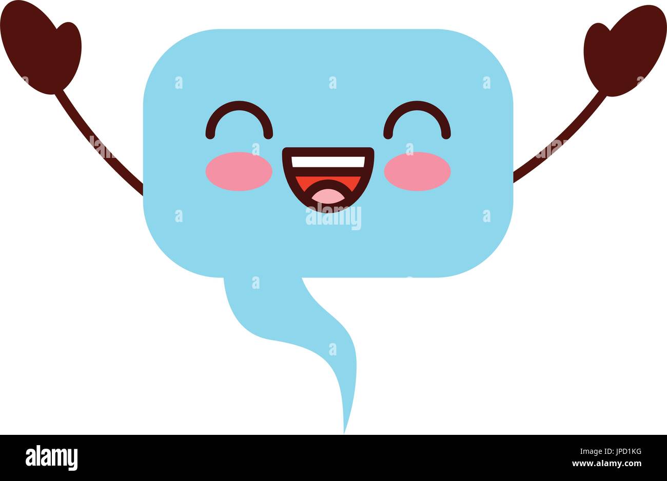 speech bubble kawaii character Stock Vector Image & Art - Alamy