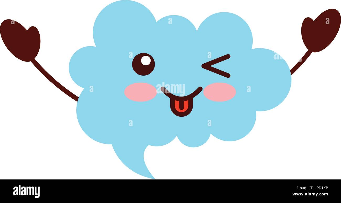 speech bubble kawaii character Stock Vector Image & Art - Alamy