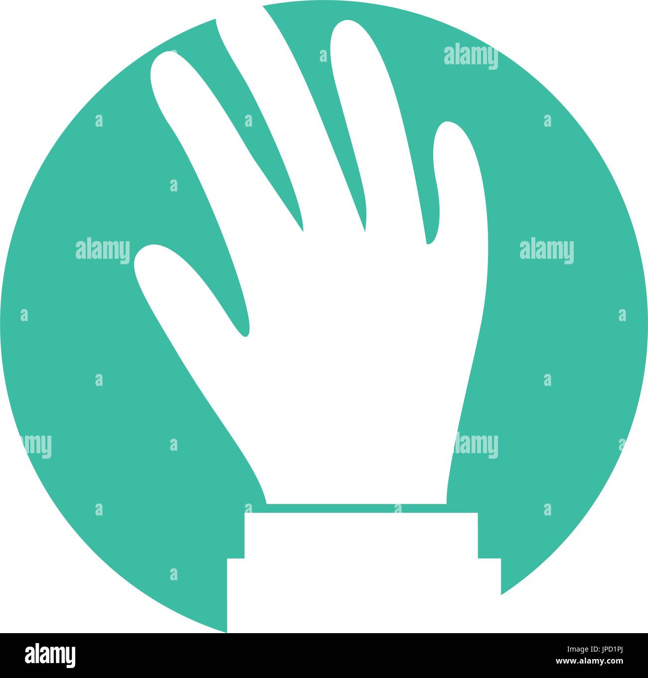 hand human isolated icon Stock Vector Image & Art - Alamy