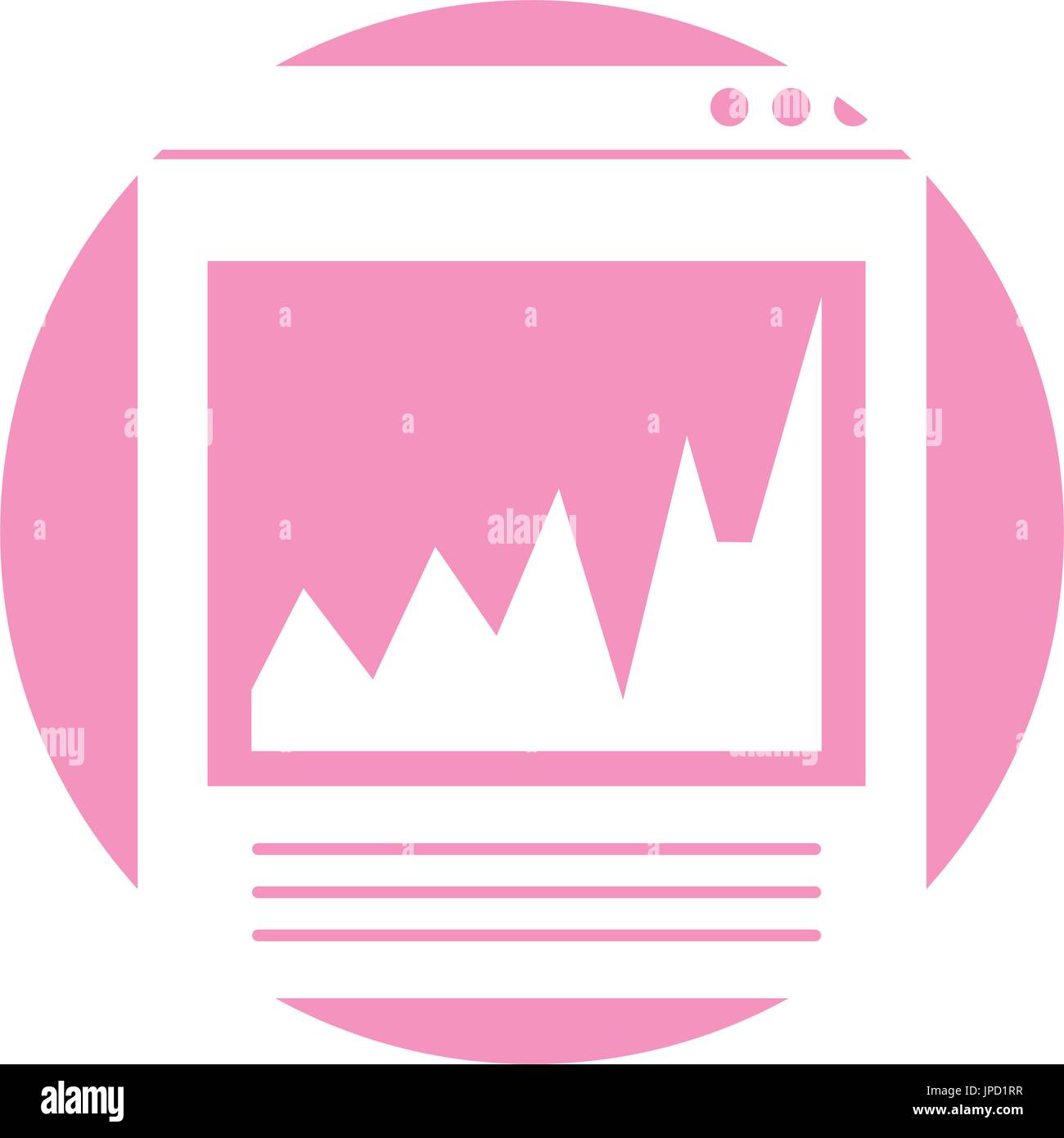 template computer with statistics graph Stock Vector Image & Art - Alamy