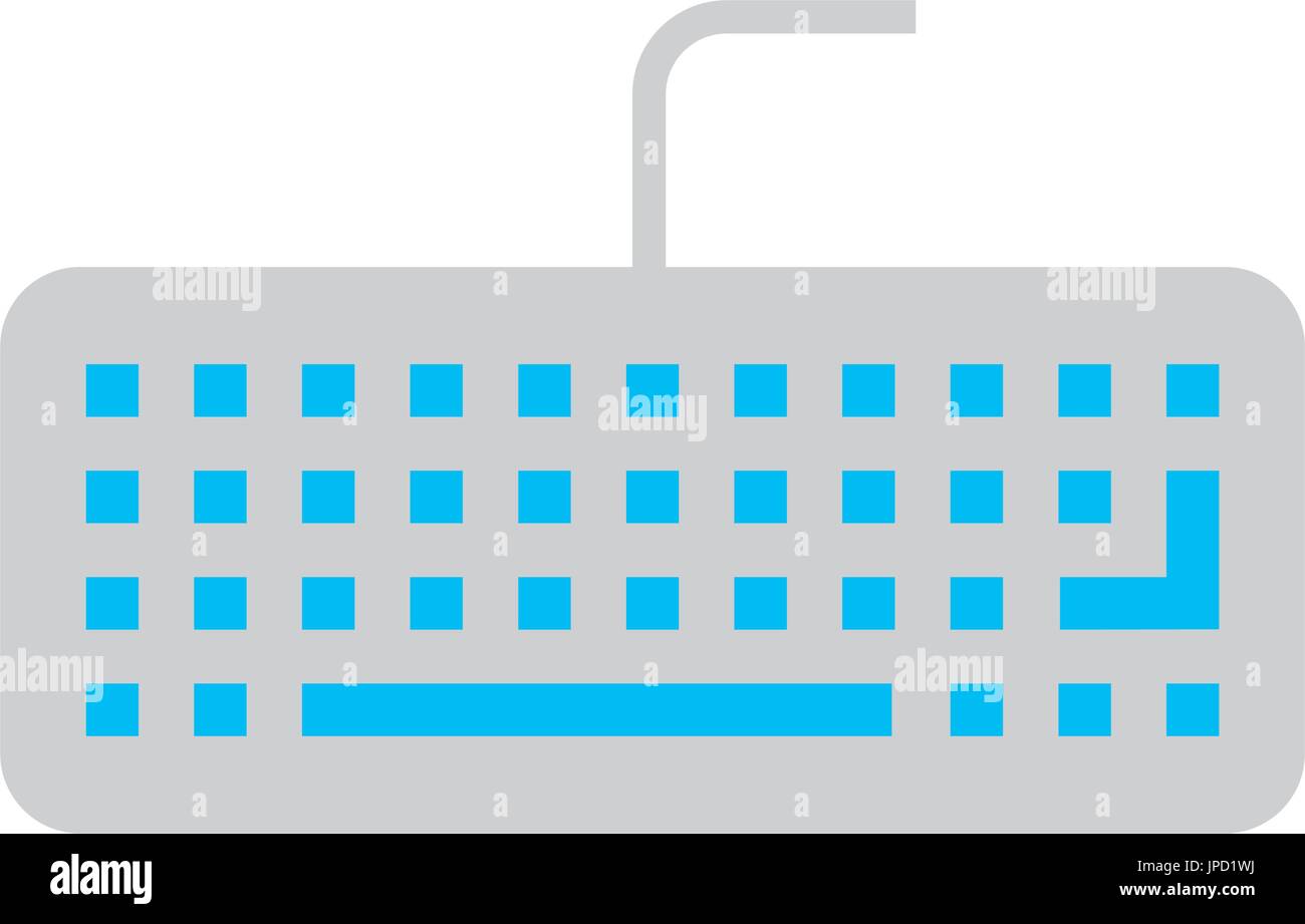 computer keyboard isolated icon Stock Vector Image & Art - Alamy