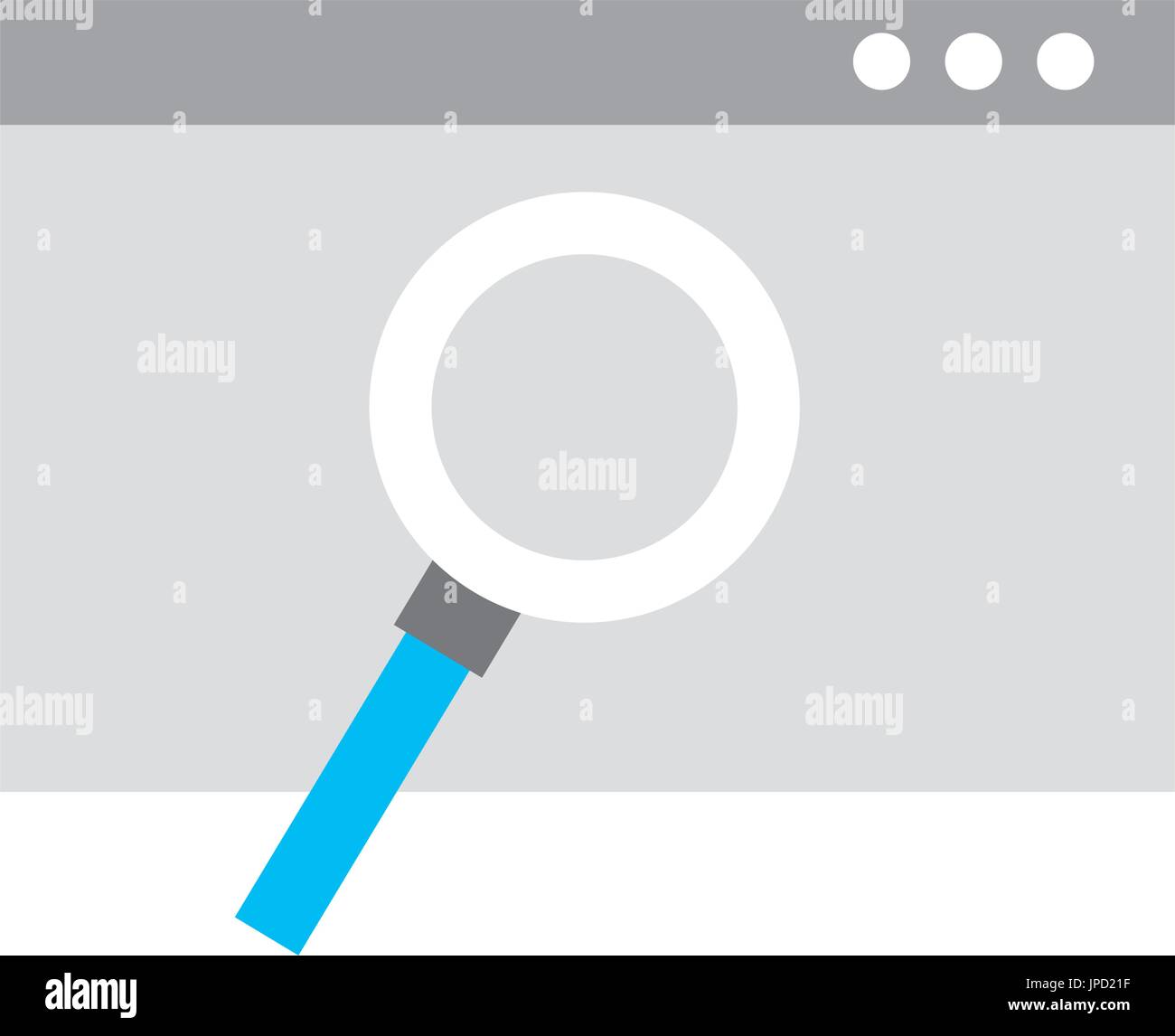template computer with magnifying glass Stock Vector Image & Art - Alamy