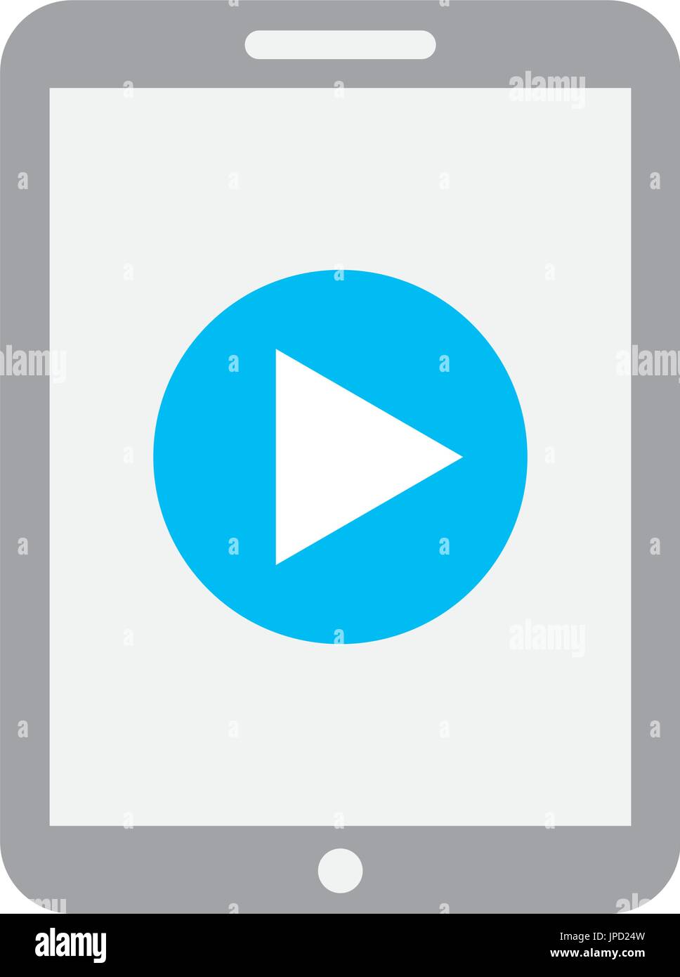 smartphone device play button Stock Vector Image & Art - Alamy