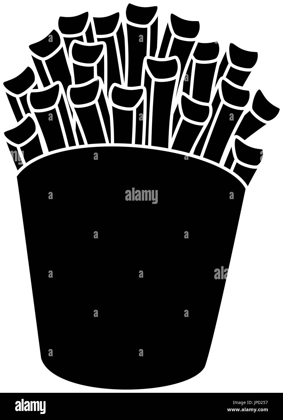 french fries box icon over white background vector illustration Stock ...