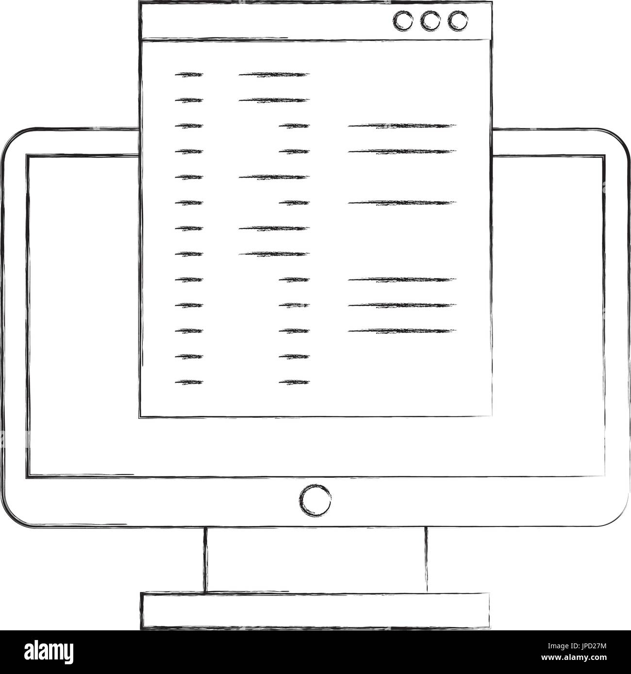 computer desktop with template Stock Vector Image & Art - Alamy