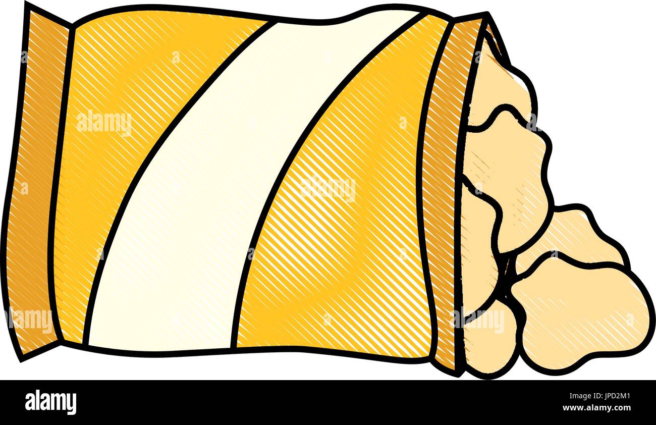 Potato Chips Bag icon over white background vector illustration Stock ...