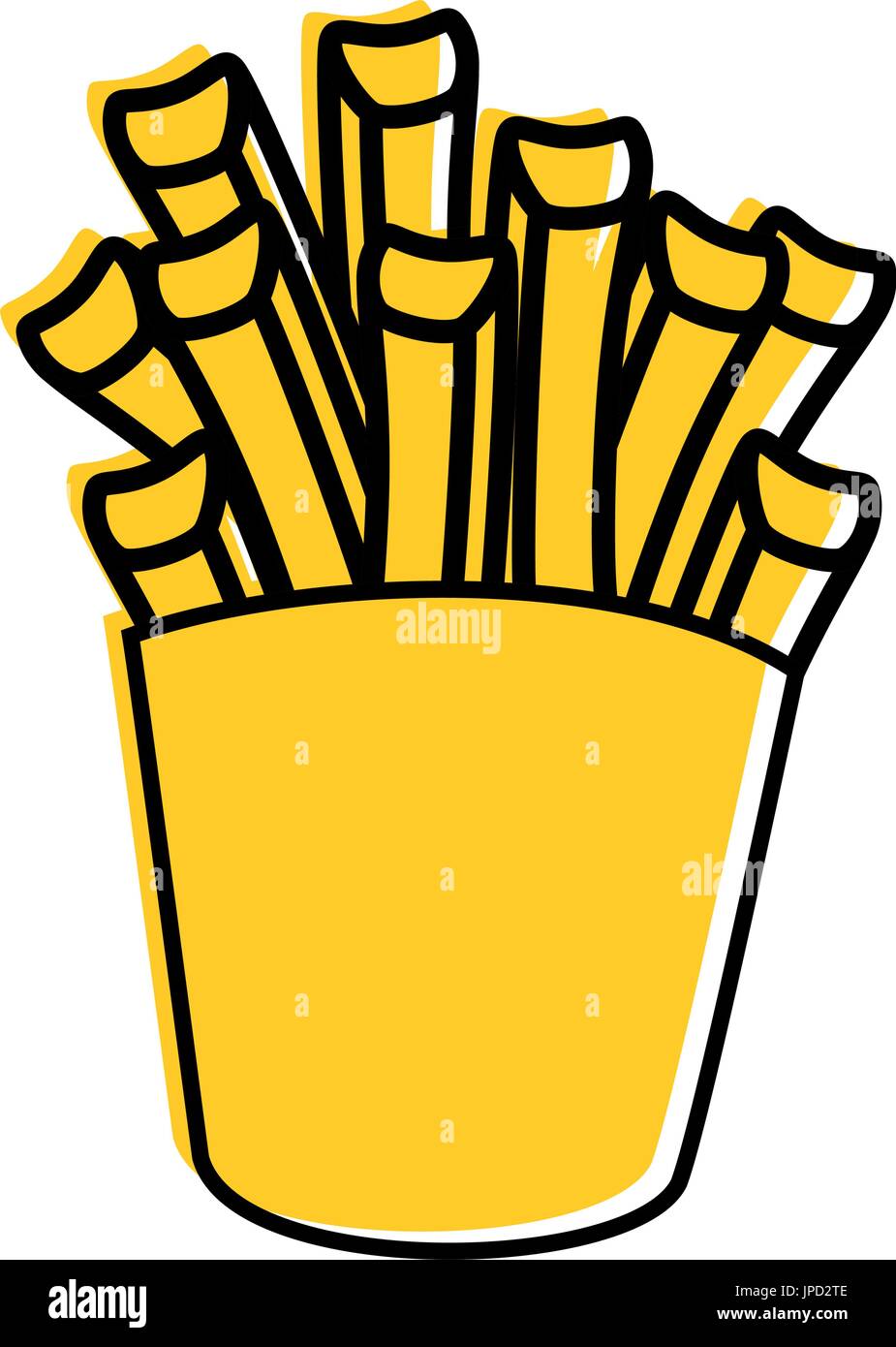 french fries box icon over white background vector illustration Stock ...