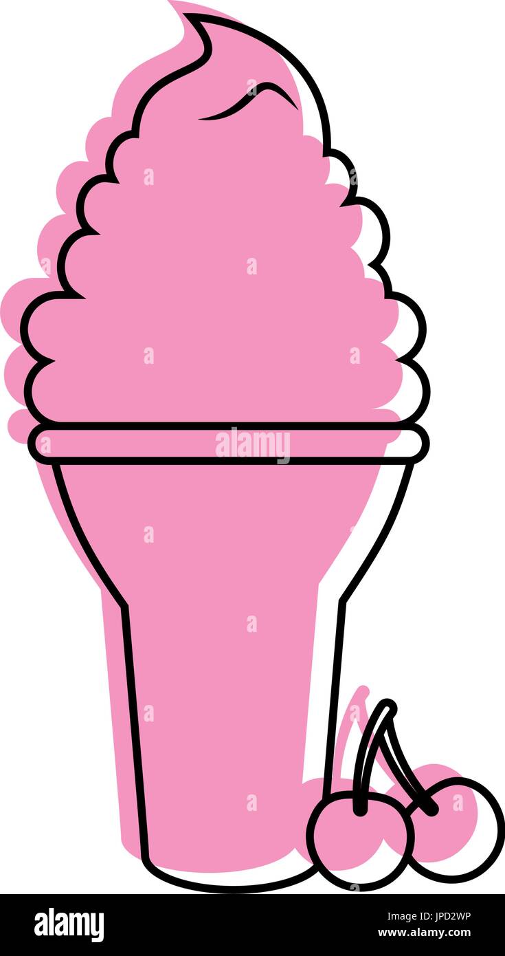 ice cream icon over white background vector illustration Stock Vector ...