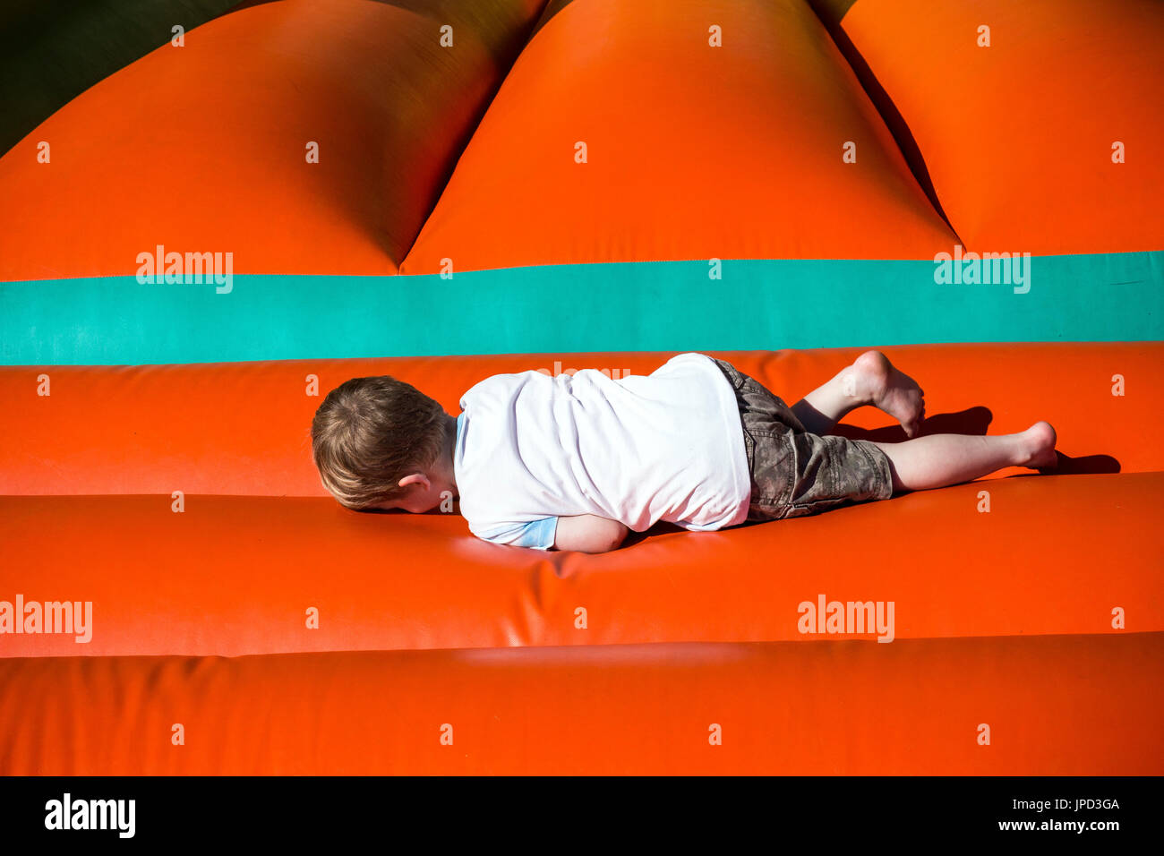 A large inflatable structure, typically in the form of a stylized ...