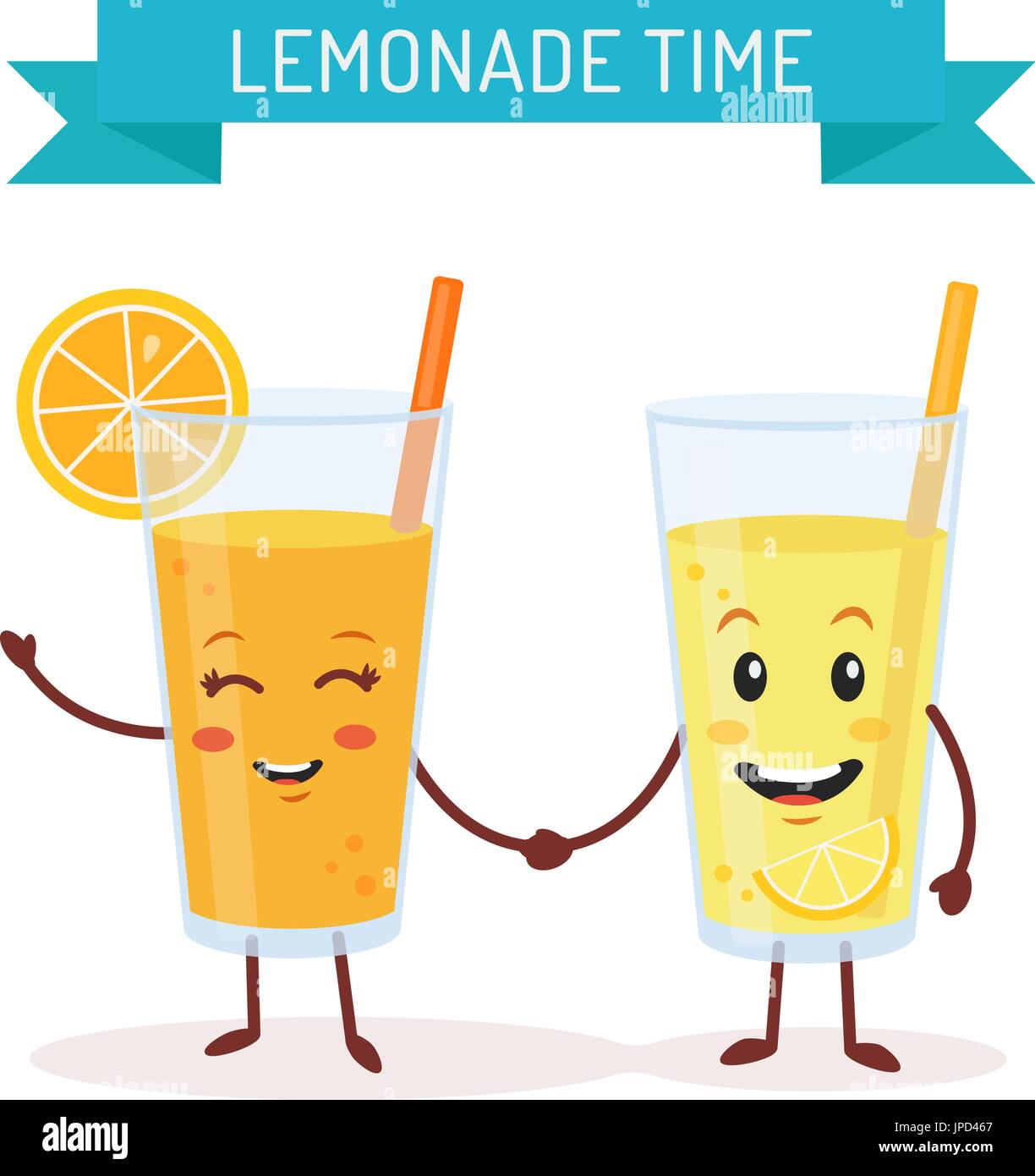 Funny lemonade characters Stock Vector Image & Art - Alamy