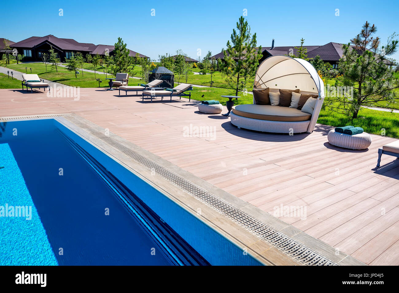 Futuristic Outdoor Swimming Pool