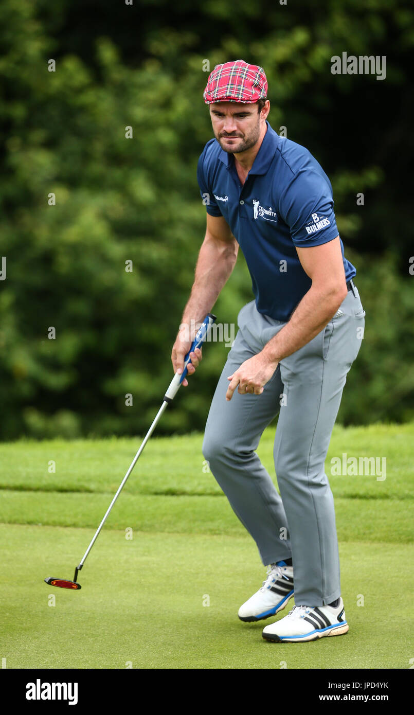 Day 1 of the Celebrity Cup golf tournament held at Celtic Manor Resort ...