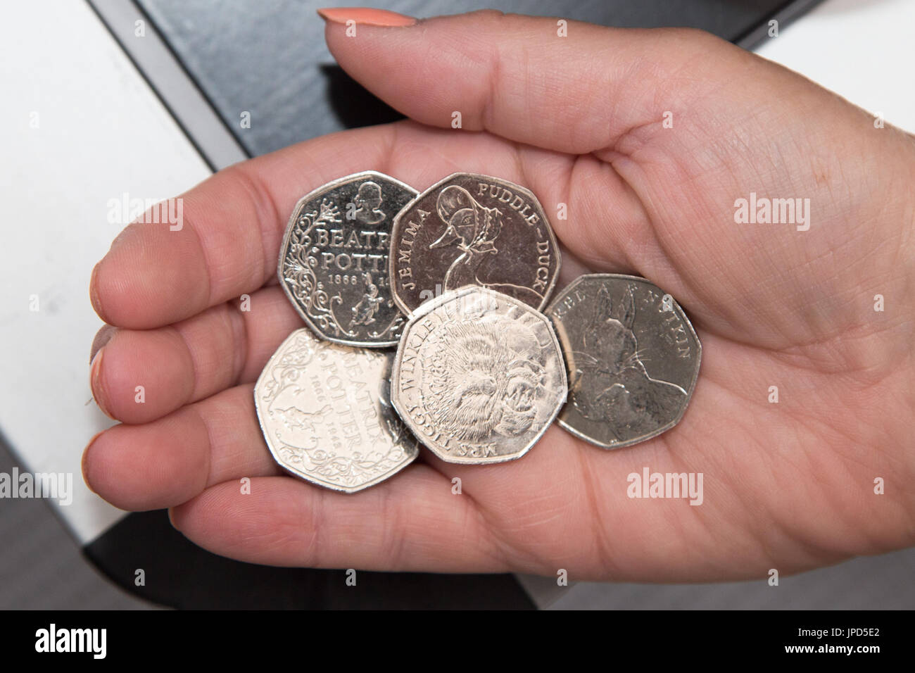 Beatrix Potter collectors British fifty pence coins in circulation ...
