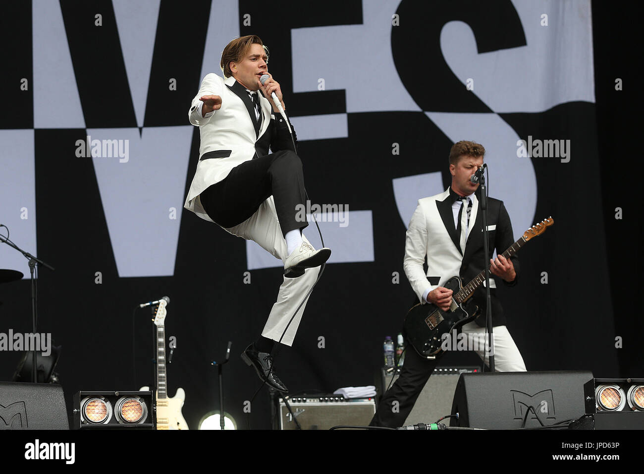 The Hives perform at BST Featuring: The Hives, Howlin' Pelle Almqvist ... The Hives perform at BST Featuring: The Hives, Howlin' Pelle Almqvist ...